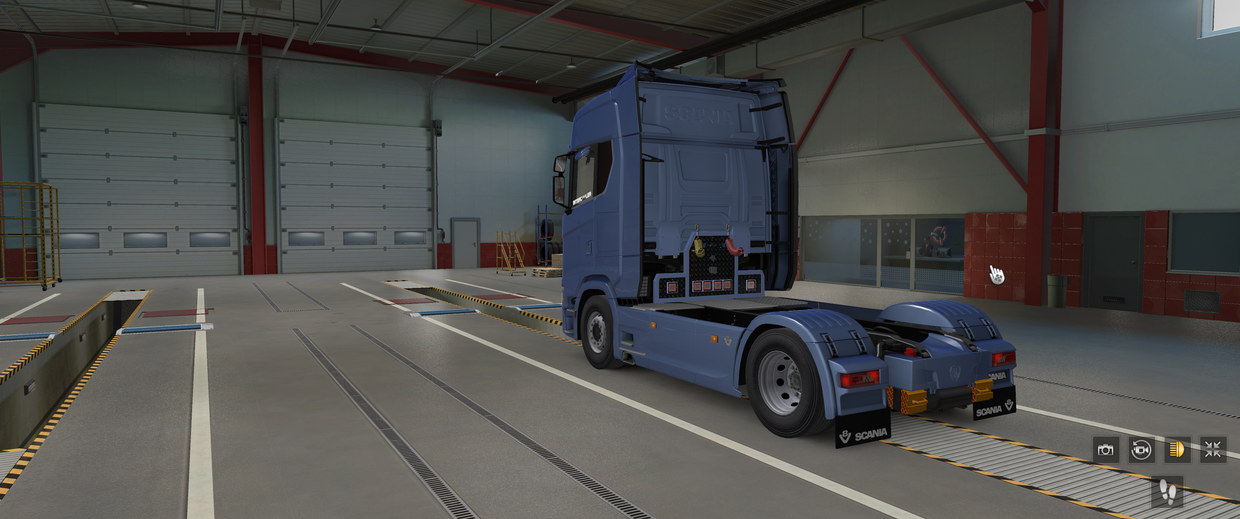 [rear exhaust tuning part] Scania NG Ronny Ceusters ai - ETS2 mods
