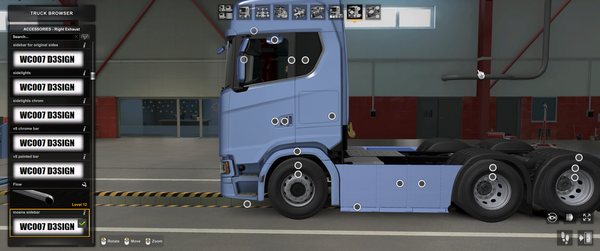 *[bwall tuning part] Scania NG back wall special - ETS2 mods