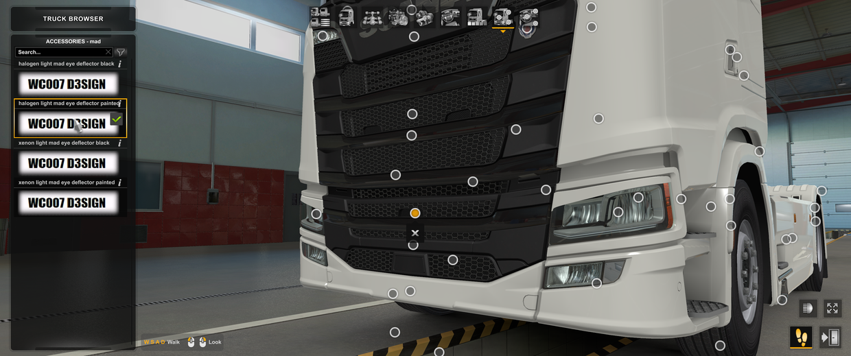 *[mad tuning part] Scania NG Mad eye deflector for hea - ETS2 mods