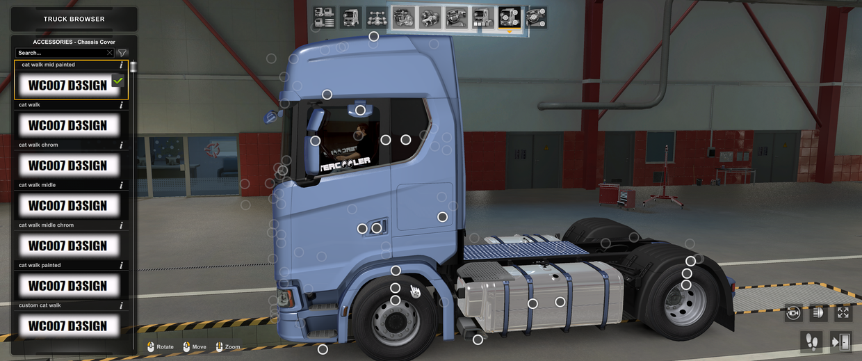 *[hub cover tuning part] Scania NG tank stock covers - ETS2 mods