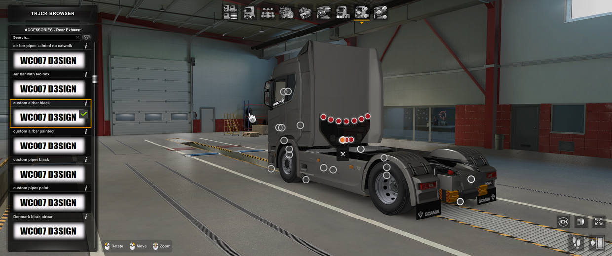 *[bwall tuning part] Scania NG back wall special - ETS2 mods