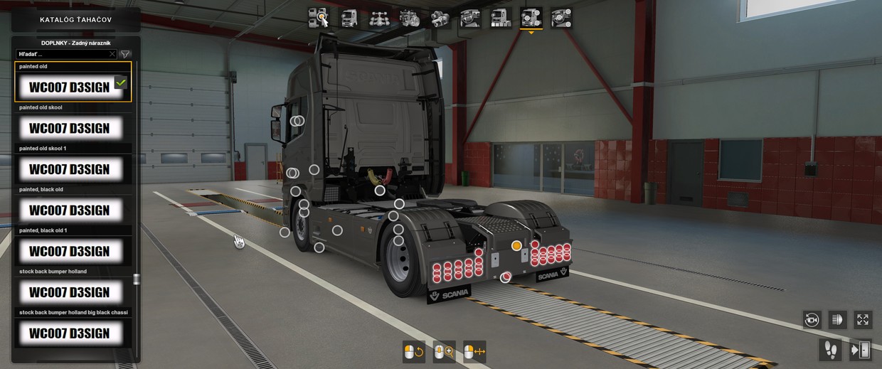 [rear bumper tuning part] Scania NG rear bumper with t - ETS2 mods