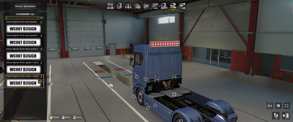 ,*[bwall tuning part] Scania NG back wall for short sp - ETS2 mods