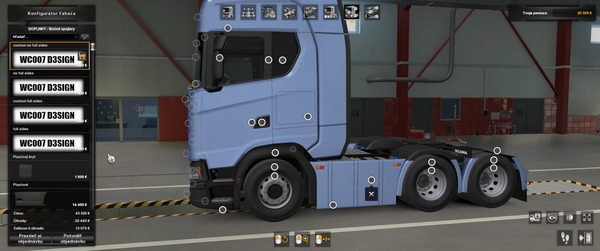 *[spoilers tuning part] Scania NG Cab lifted spoilers - ETS2 mods