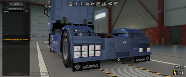 [addon] painted turned LED HELLA tail lights - ETS2 mods