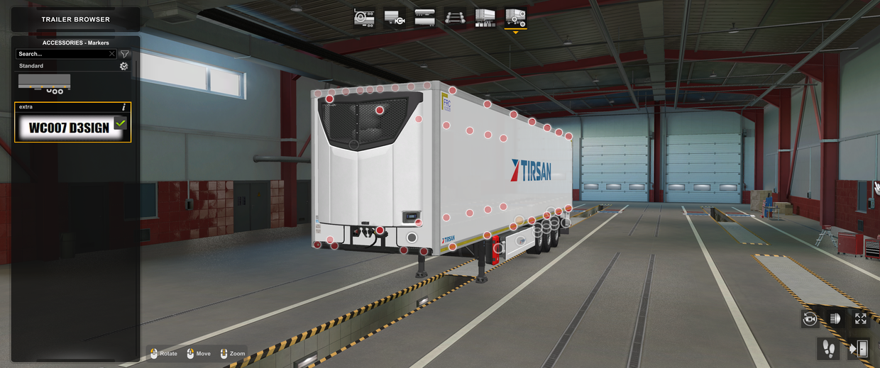 [markers, rear mudflaps, rear bumper tuning part] DLC - ETS2 mods