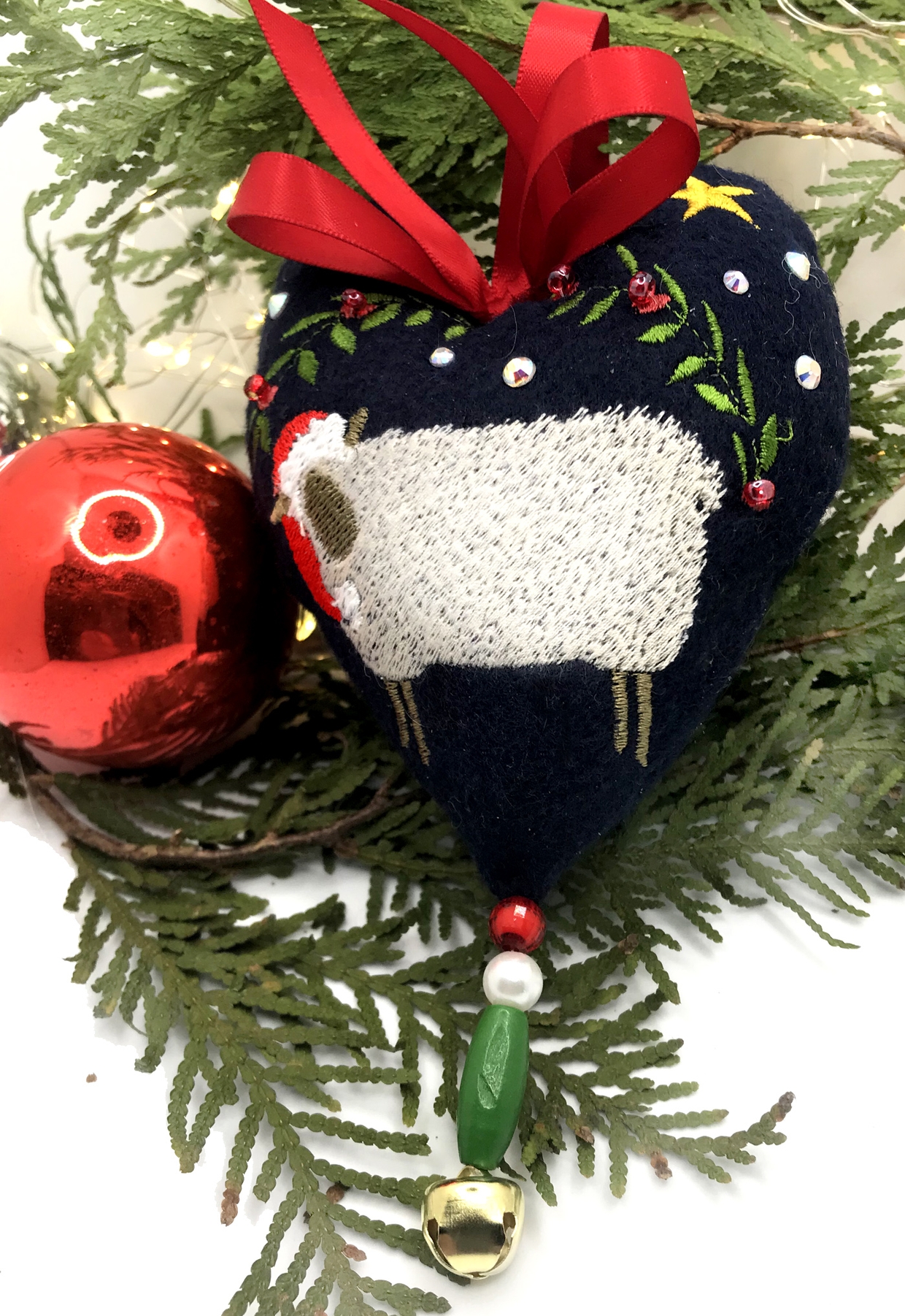 Santa Sheep Heart - The MadWoman of Locke Street