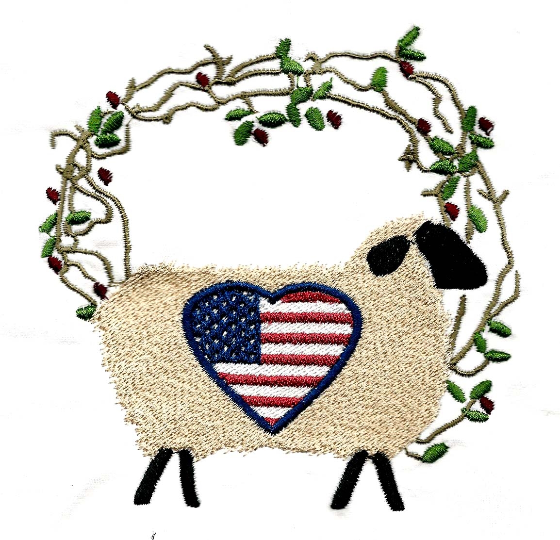 US Flag Sheep (5") - The MadWoman of Locke Street