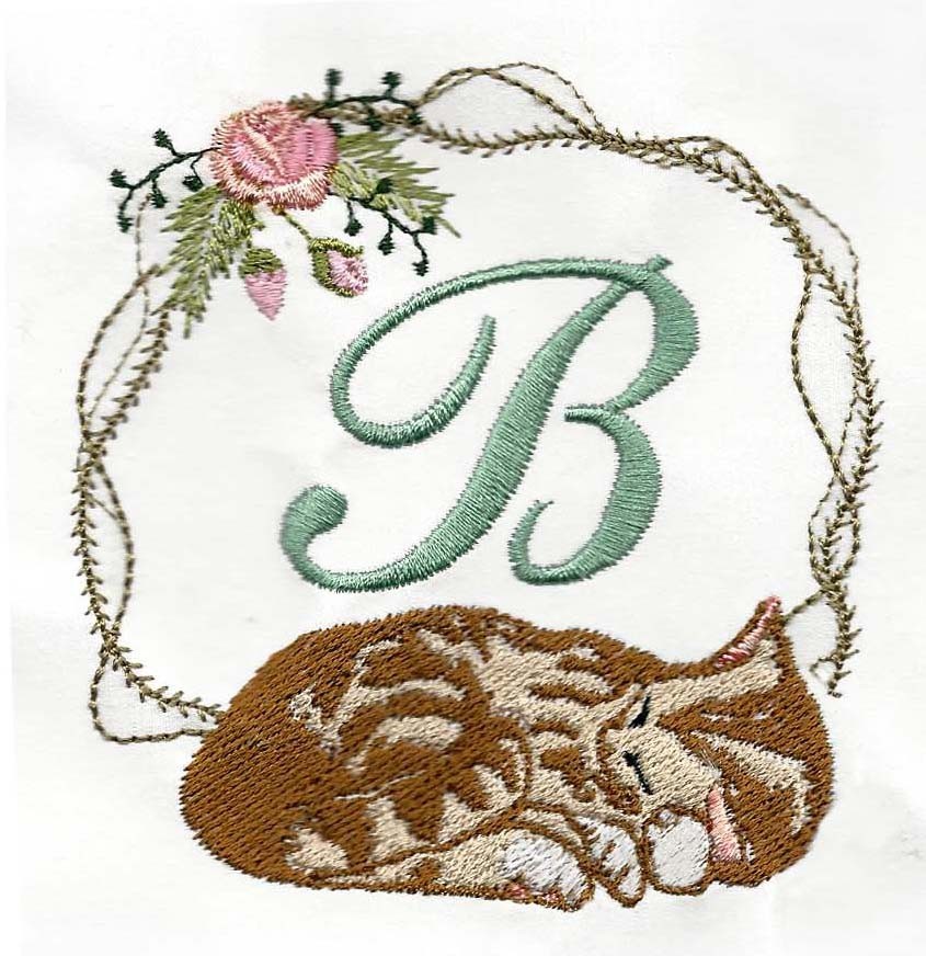 Victorian Cat Monograms - The MadWoman of Locke Street