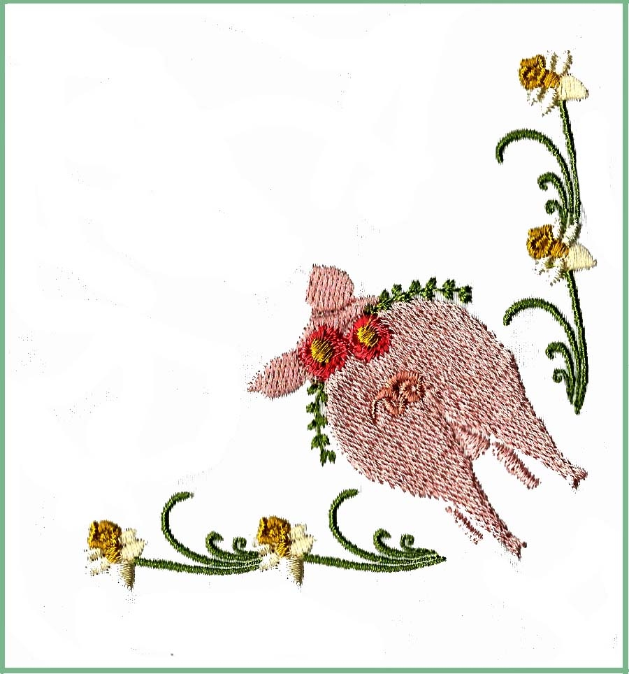 Grumpy Easter Pig Corner - The MadWoman of Locke Street