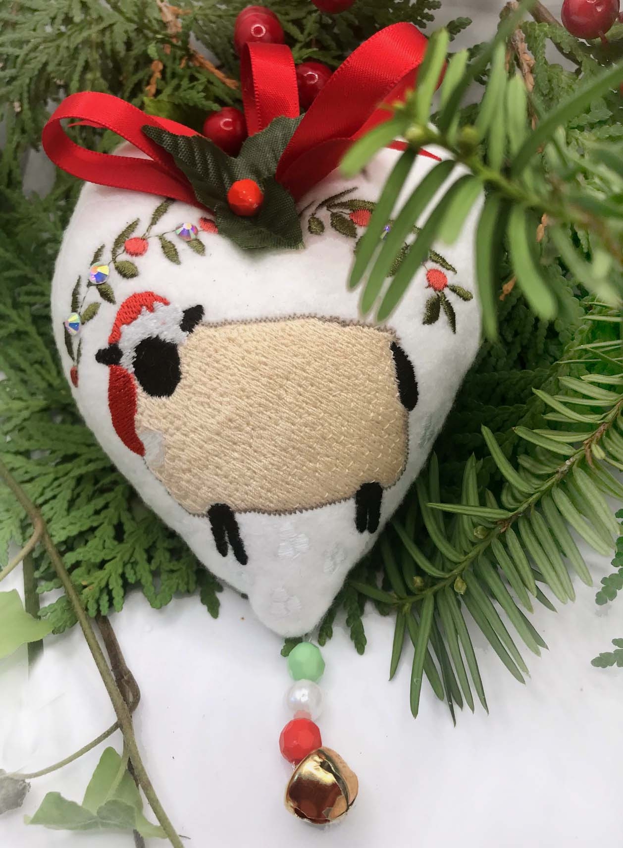 Santa Sheep Heart - The MadWoman of Locke Street