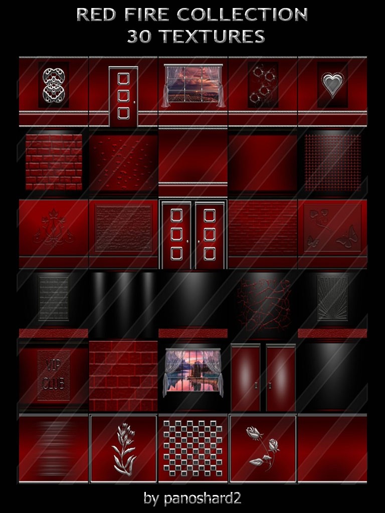 RED FIRE COLLECTION 30 TEXTURES FOR ROOMS ( will be s - panoshard2 ...