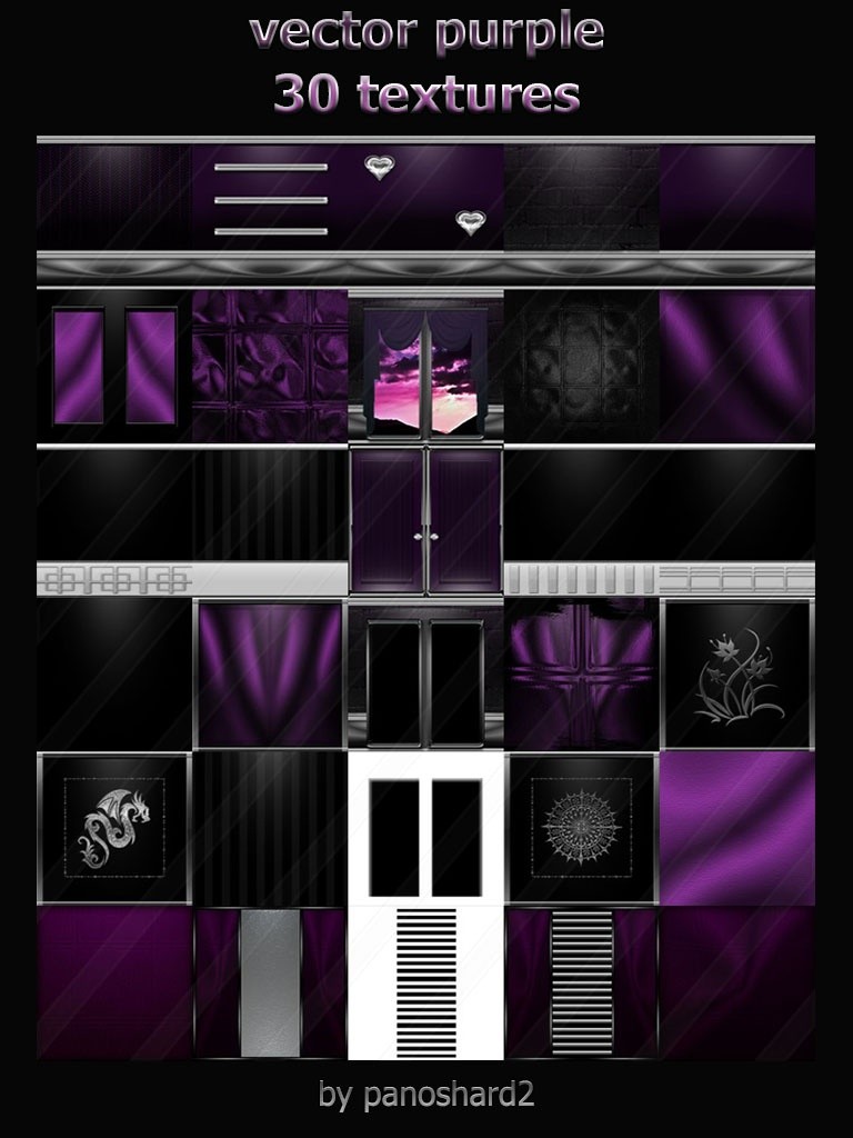 Vector purple 30 textures for imvu room - panoshard2 manufacture and ...