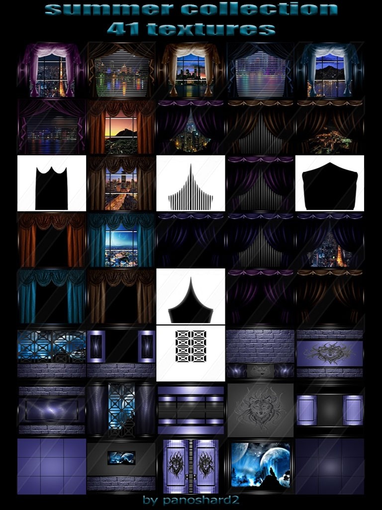 Red collection N 30 textures for imvu creators - panoshard2 manufacture ...