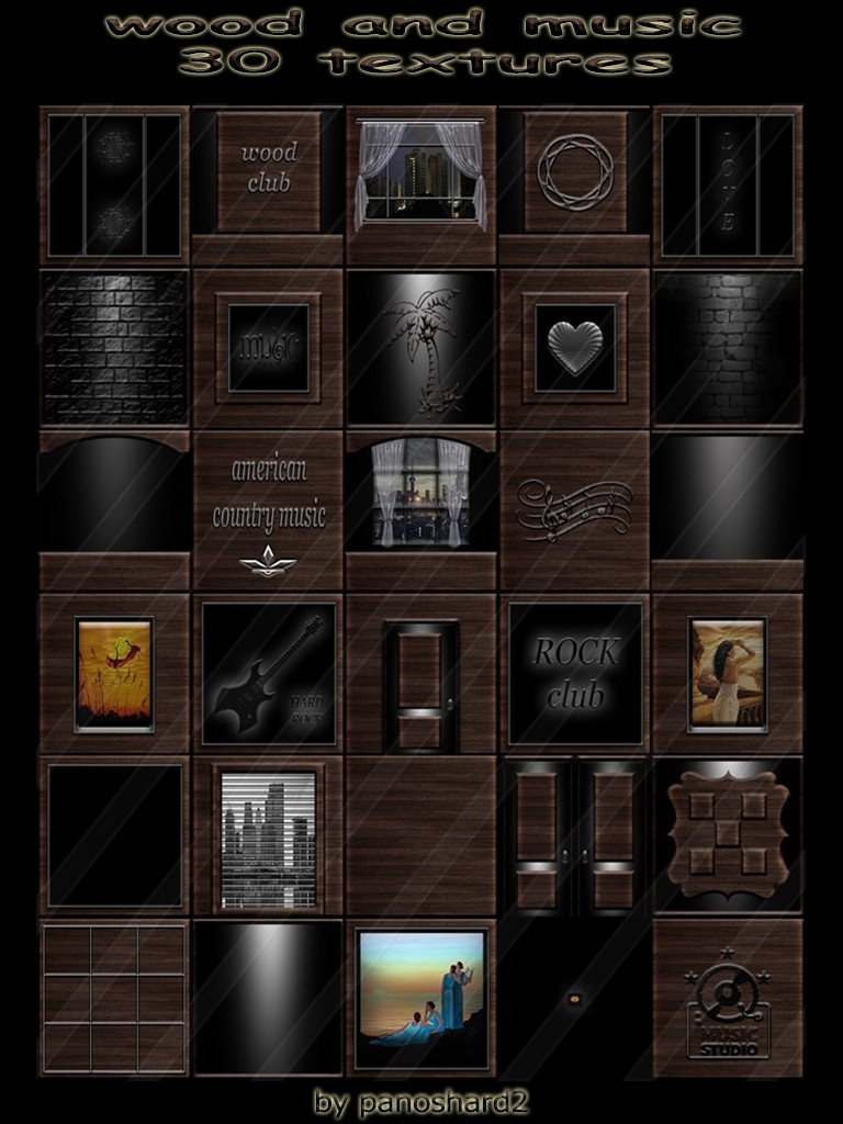 wood and music 30 textures for imvu creator rooms (wi - panoshard2 ...