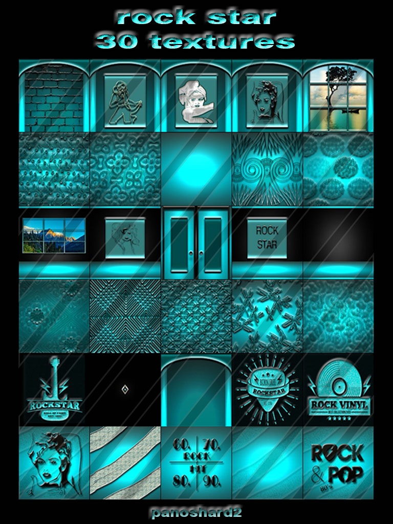 Rock star 30 textures - panoshard2 manufacture and sale textures for imvu
