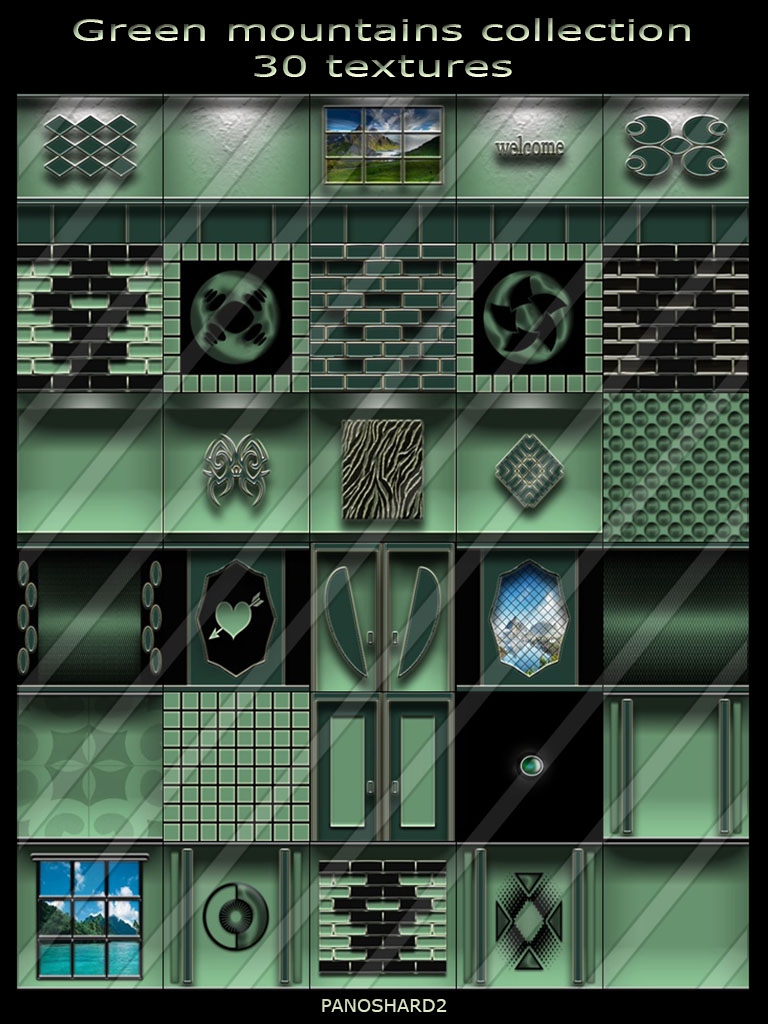 Green mountains collection 30 textures - panoshard2 manufacture and sale textures for imvu
