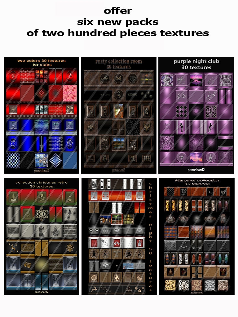 Special offers - panoshard2 manufacture and sale textures for imvu