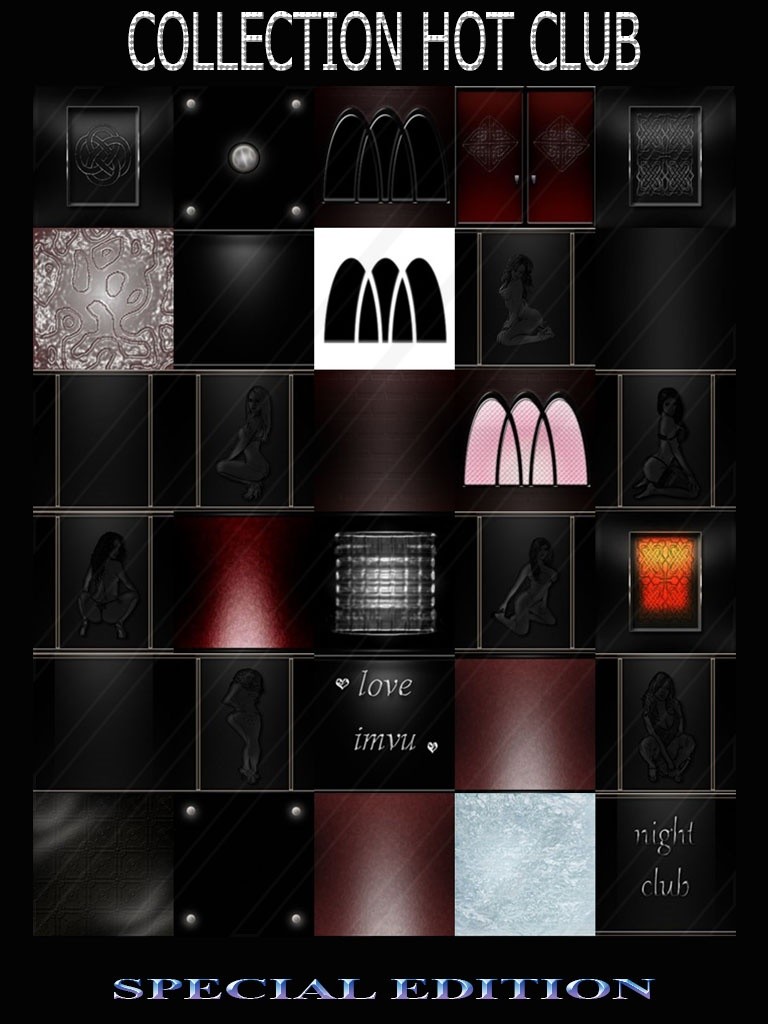 COLLECTION HOT CLUB 30 TEXTURES FOR IMVU - panoshard2 manufacture and ...