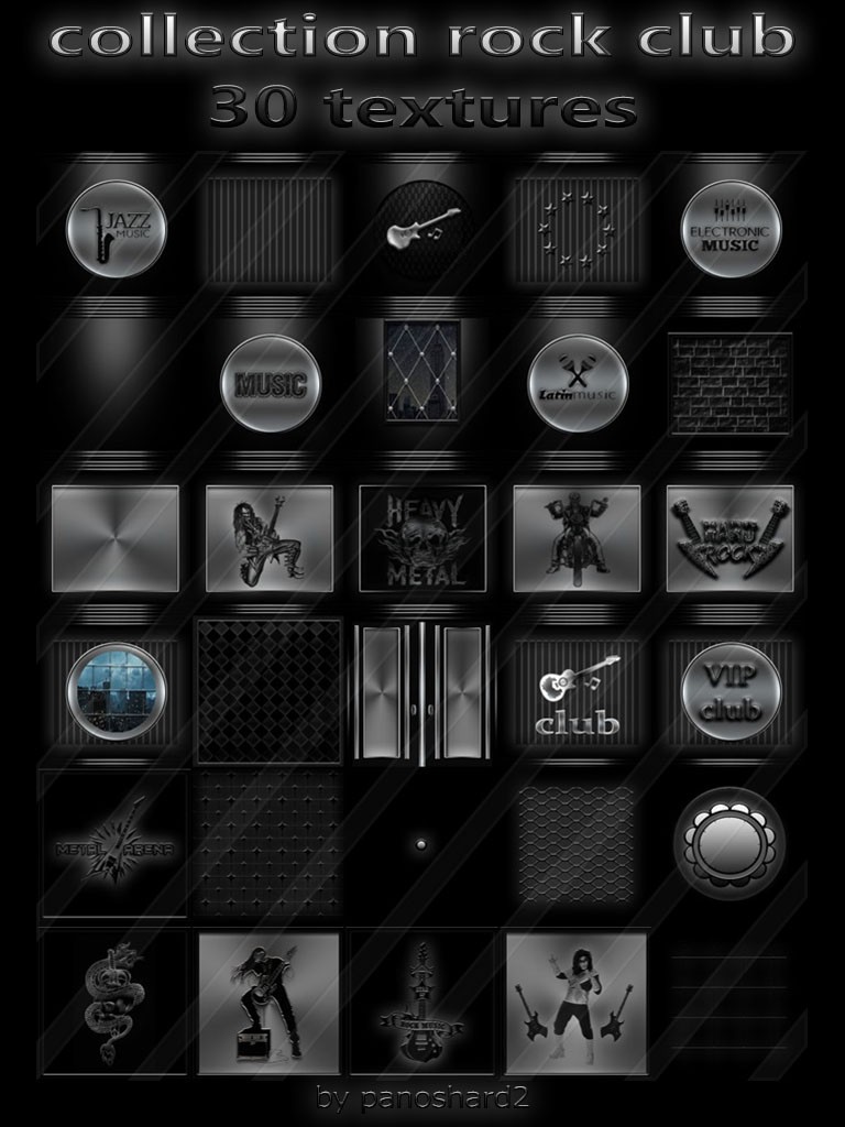 collection rock club 30 textures for imvu creator (wi - panoshard2 ...