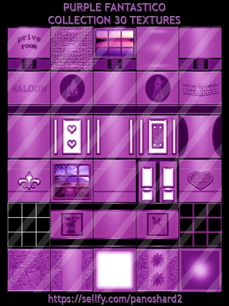 PURPLE FANTASTICO COLLECTION 30 TEXTURES - panoshard2 manufacture and ...