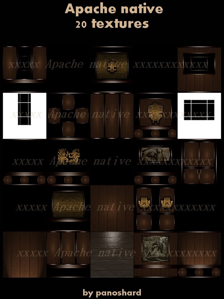 Apache native 20 textures imvu room - panoshard2 manufacture and sale ...