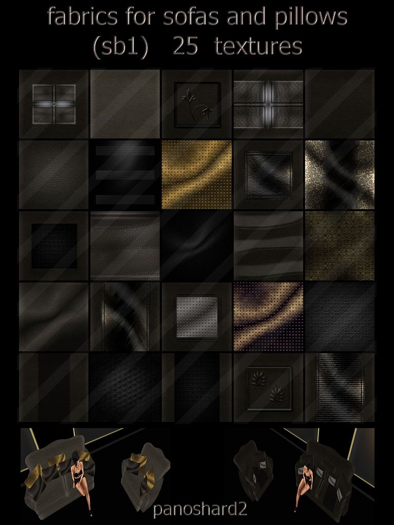 fabrics for sofas and pillows (sb) 25 textures imvu - panoshard2 ...