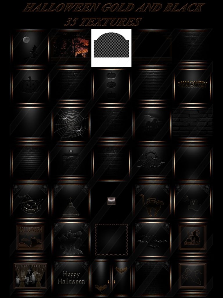 HALLOWEEN GOLD AND BLACK 35 TEXTURES FOR IMVU ROOMS - panoshard2 ...