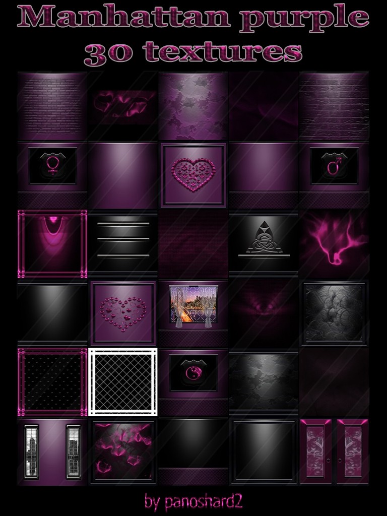 Manhattan purple 30 textures for imvu rooms - panoshard2 manufacture ...