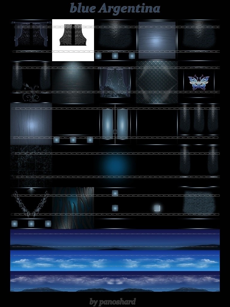 BLUE ARGENTINA 25 TEXTURES FOR IMVU ROOMS - panoshard2 manufacture and ...