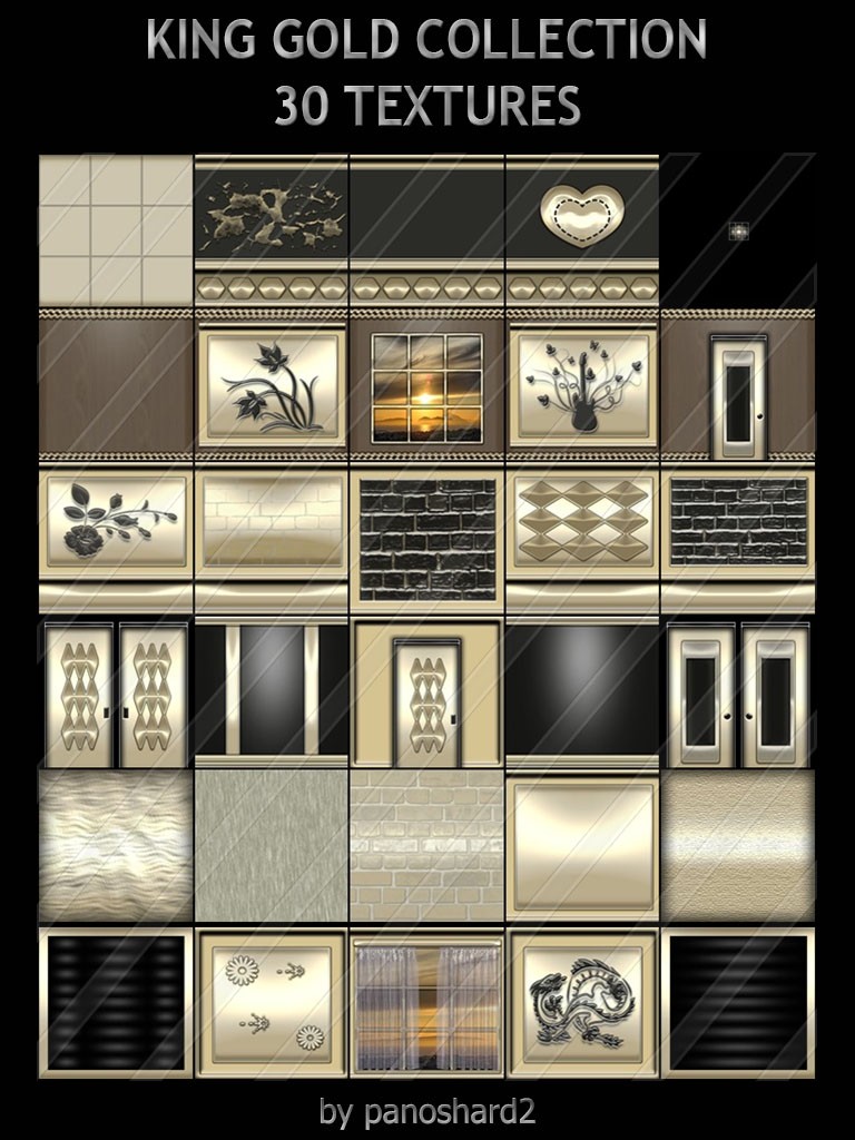 KING GOLD COLLECTION 30 TEXTURES - panoshard2 manufacture and sale ...