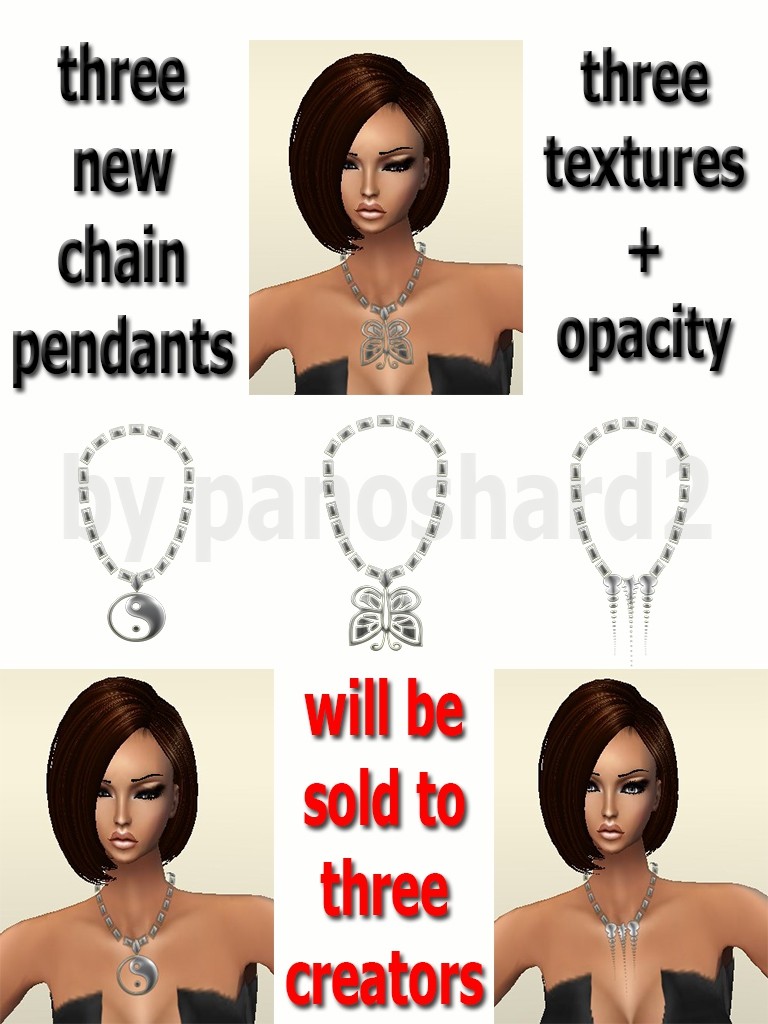 Three new chain pendants textures and opacity (will be - panoshard2 ...