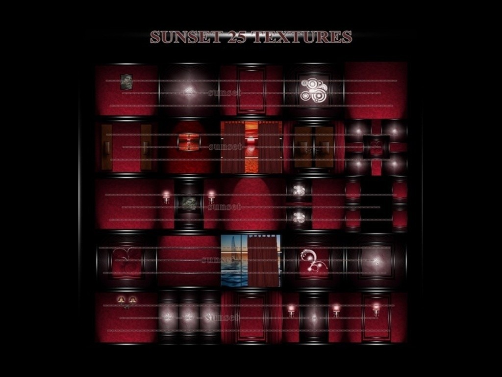sunset collection 25 textures for imvu rooms - panoshard2 manufacture ...