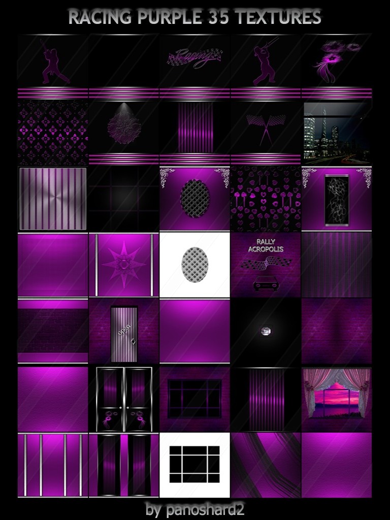 RACING PURPLE 35 TEXTURES IMVU ROOM - panoshard2 manufacture and sale ...