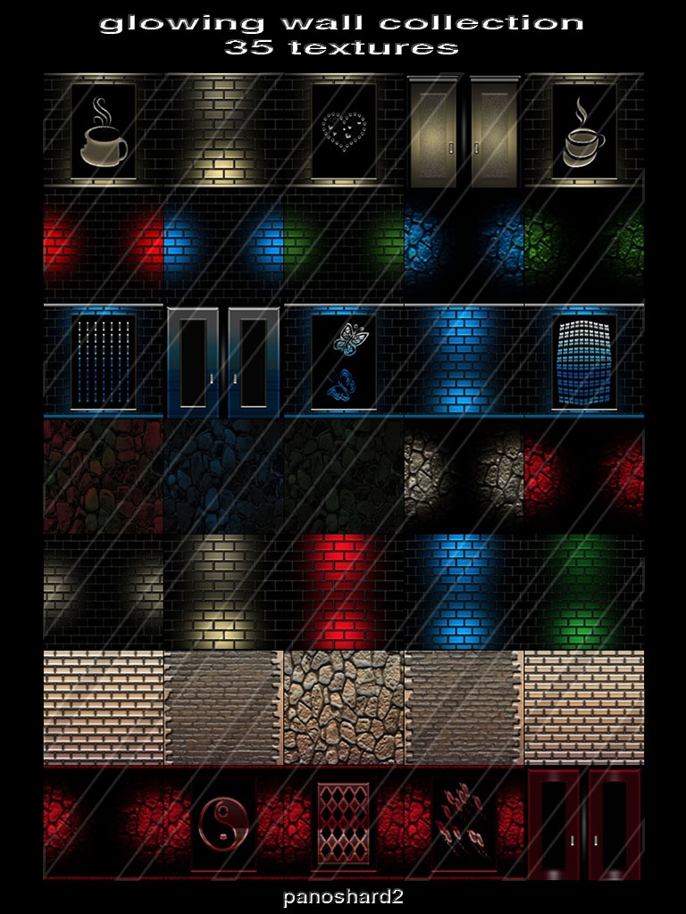 glowing wall collection 35 textures new pack - panoshard2 manufacture ...