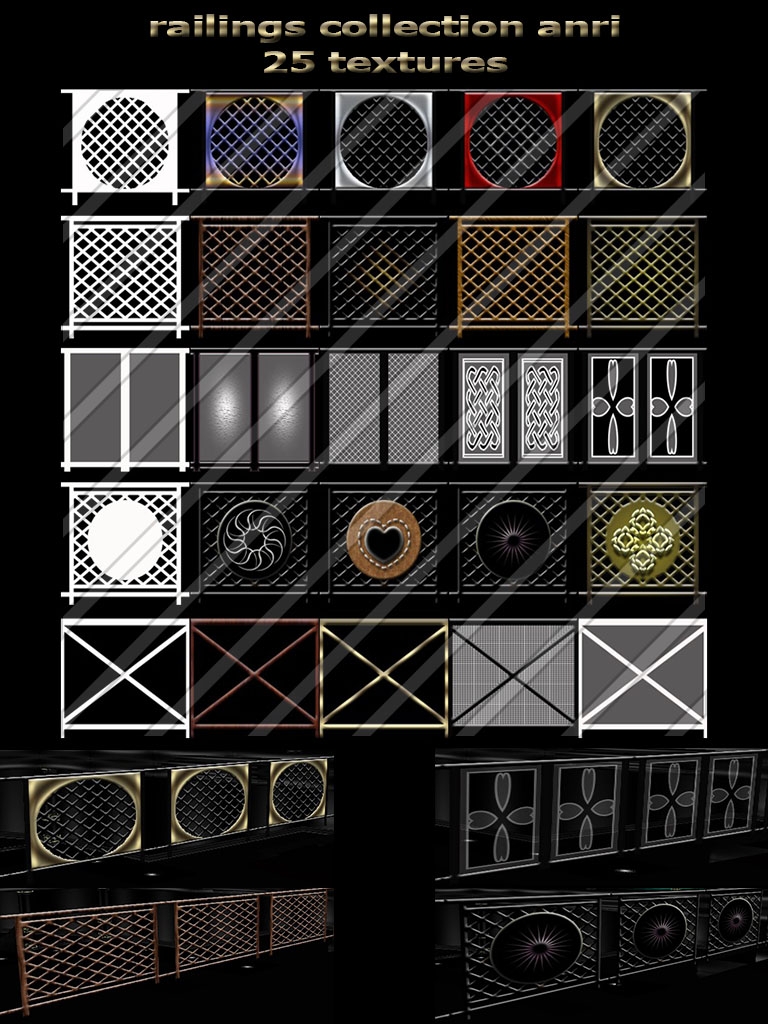 railings - panoshard2 manufacture and sale textures for imvu