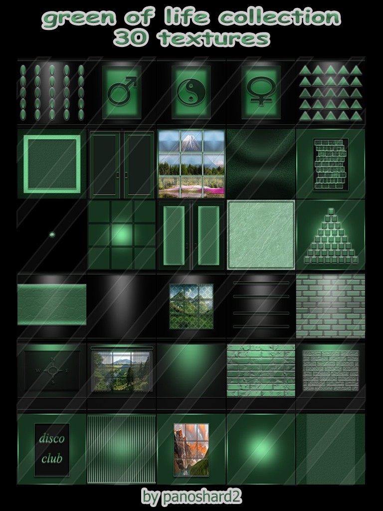 Green of life collection 30 textures for imvu rooms - panoshard2 ...