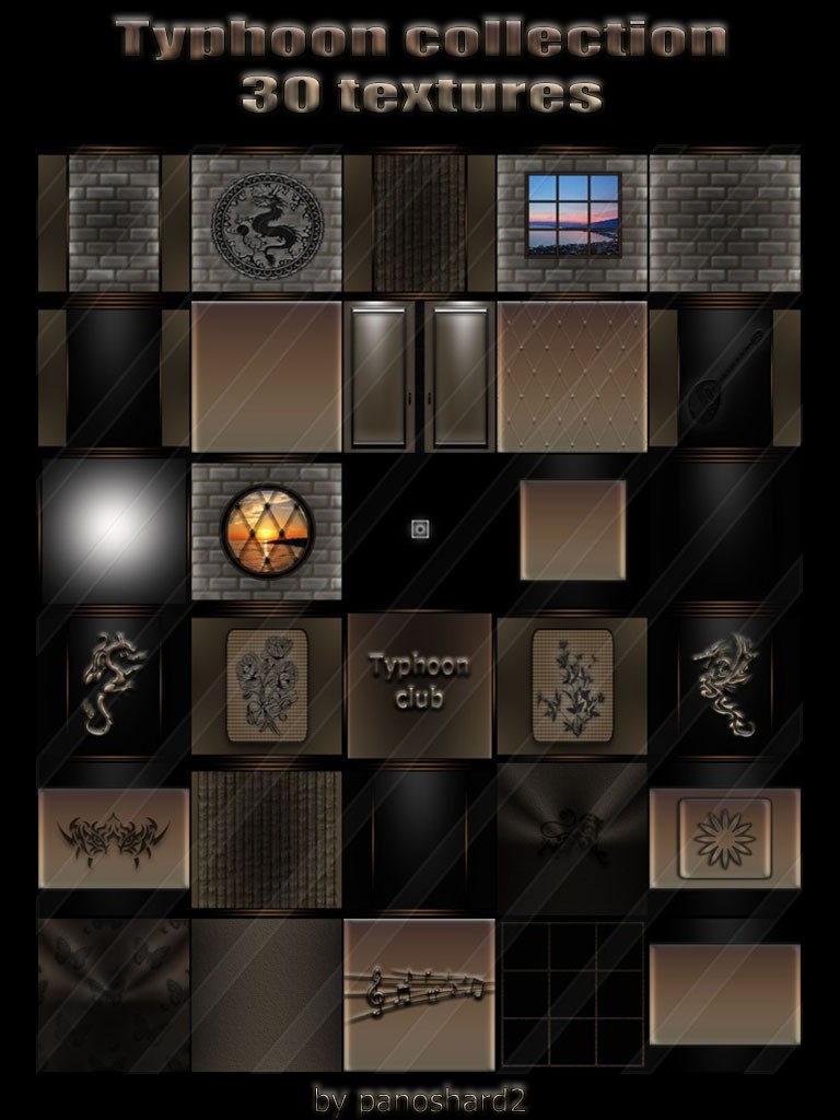 starter collection st 30 textures for imvu - panoshard2 manufacture and ...