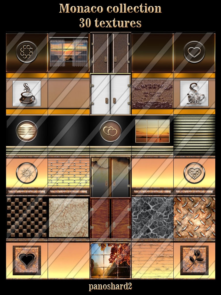 Virtual collection 35 textures - panoshard2 manufacture and sale textures for imvu