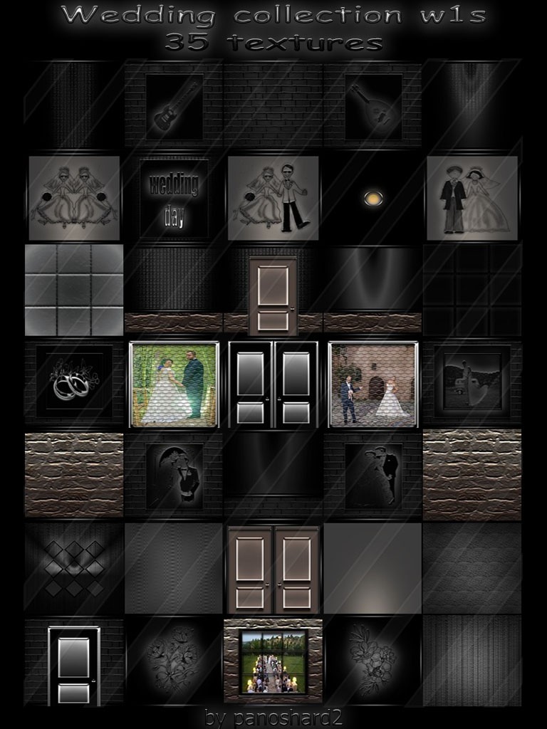 Wedding collection w1s 35 textures for imvu creator - panoshard2 ...