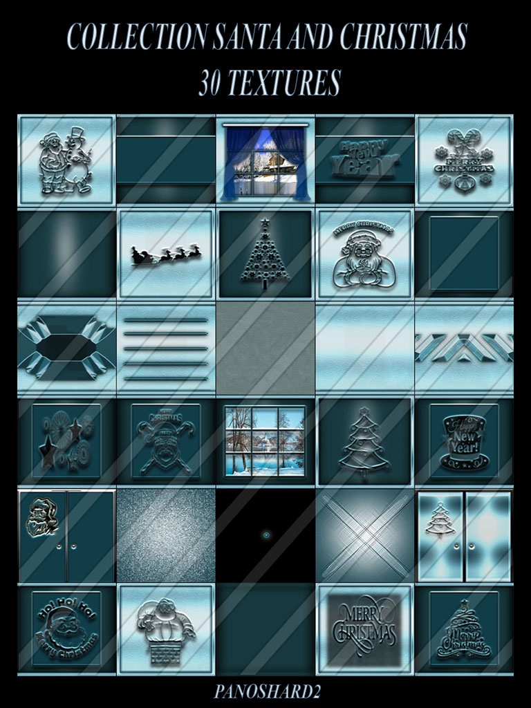 COLLECTION SANTA AND CHRISTMAS 30 TEXTURES - panoshard2 manufacture and ...