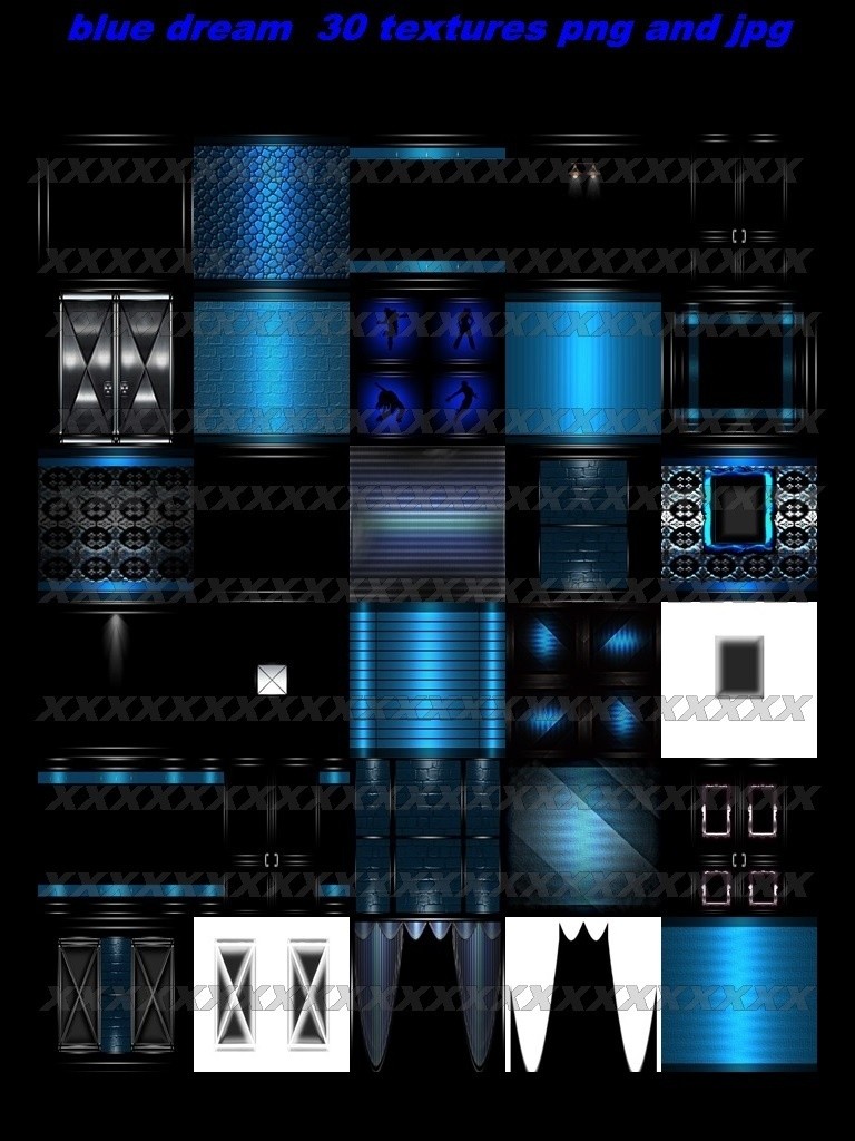 BLUE DREAM 30 TEXTURES FOR IMVU ROOMS - panoshard2 manufacture and sale ...