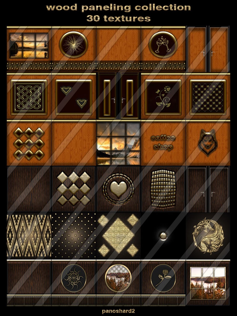 wood paneling collection 30 textures for imvu new pack - panoshard2 ...