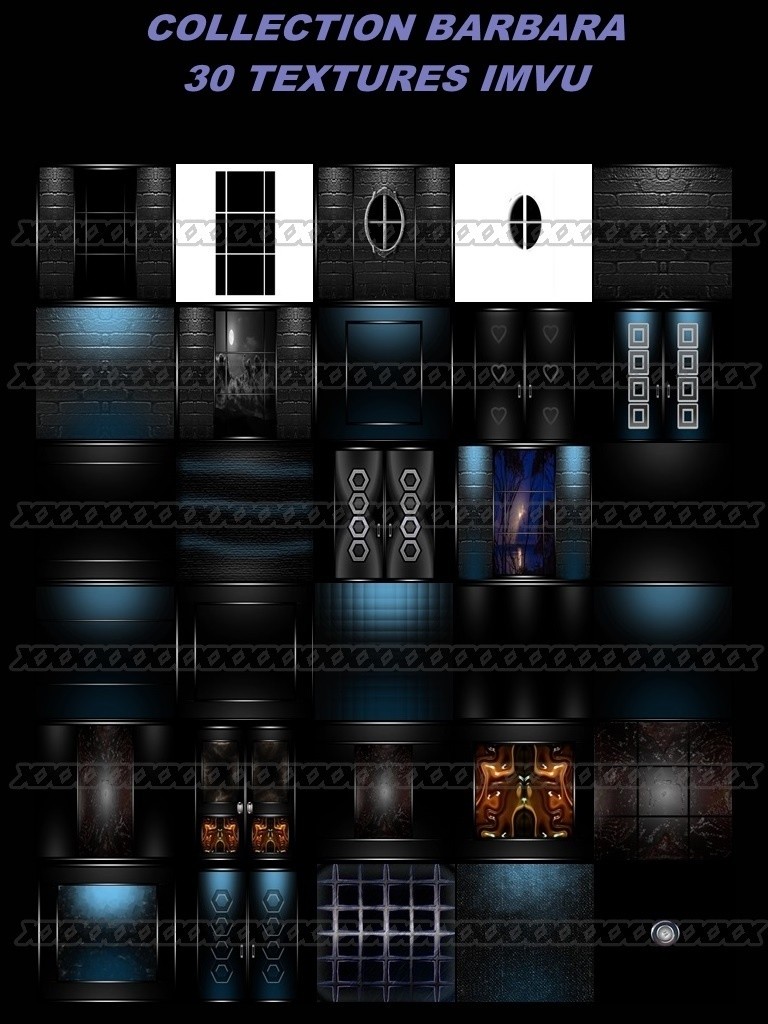 COLLECTION BARBARA 30 TEXTURES FOR IMVU ROOMS - panoshard2 manufacture ...