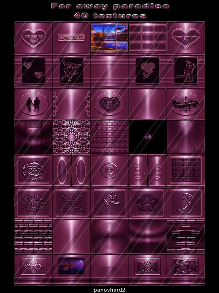 Far away paradise 40 textures for imvu creators - panoshard2 ...