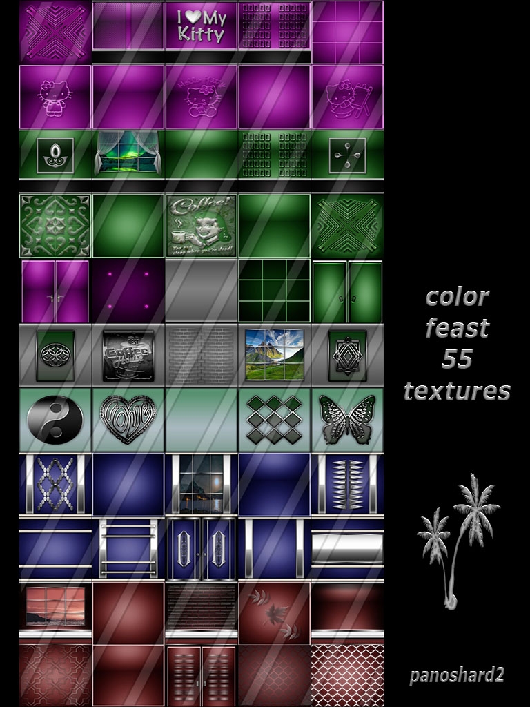 color feast 55 textures for imvu creators - panoshard2 manufacture and ...